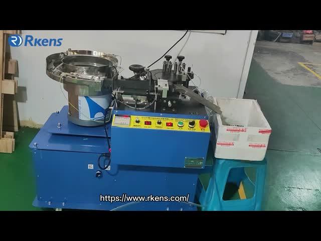 Polarity detect LED lead cutting and bending machine